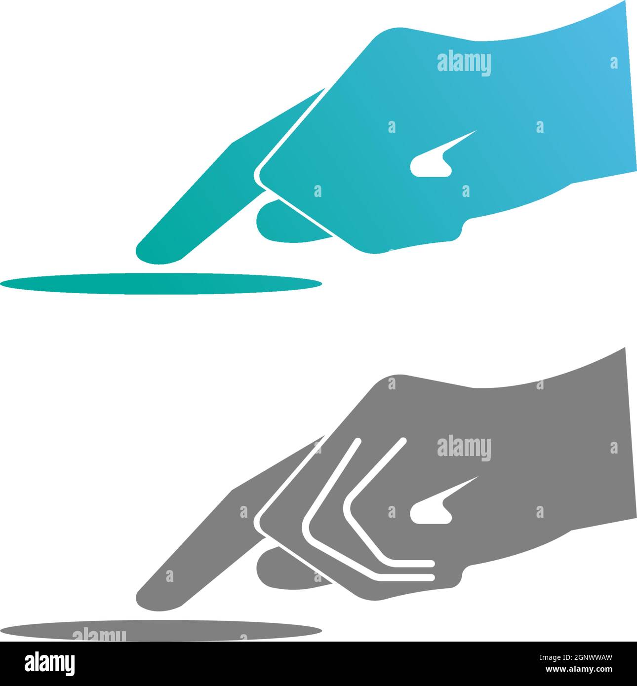 Human touch technology Cut Out Stock Images & Pictures - Alamy