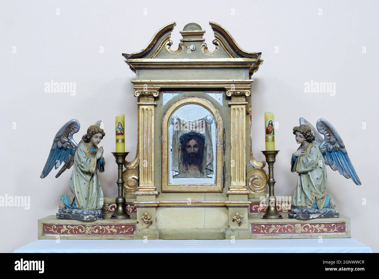 Veil of Veronica, parish church of St. Leopold Mandic in Orehovica ...