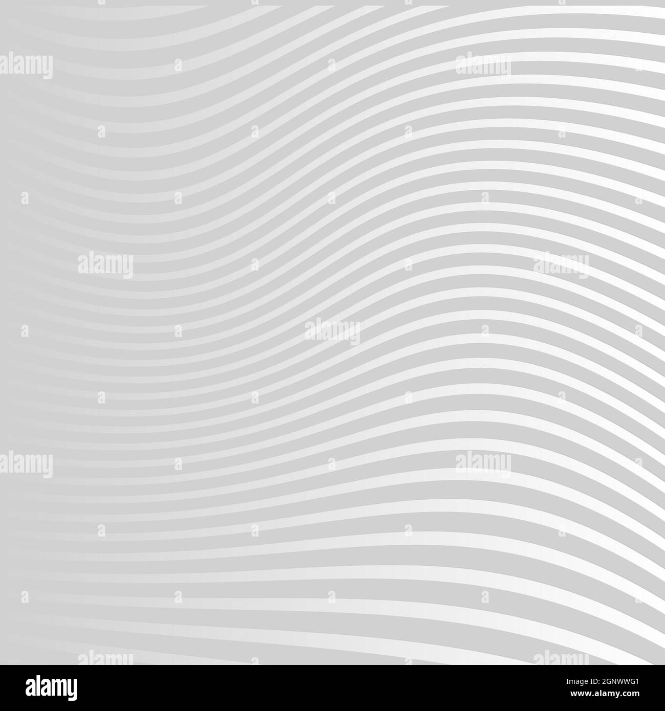 White vector panoramic background with wavy lines and shadows ...