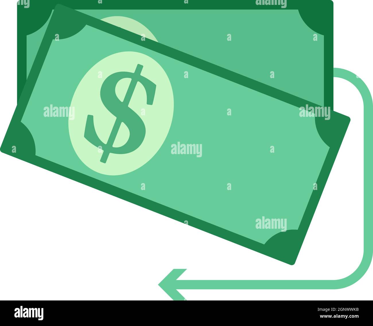 Dollar bill arrow Stock Vector Images - Alamy