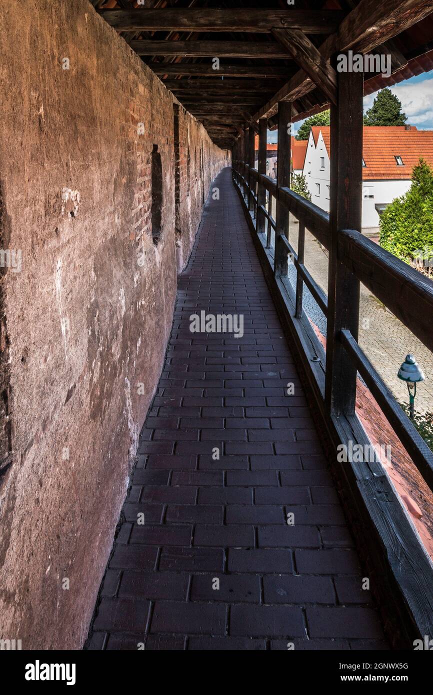 Big medieval city wall around the medieval town Stock Photo - Alamy