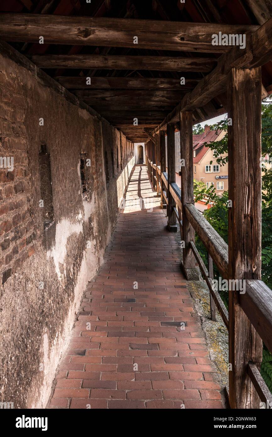 Big medieval city wall around the medieval town Stock Photo - Alamy