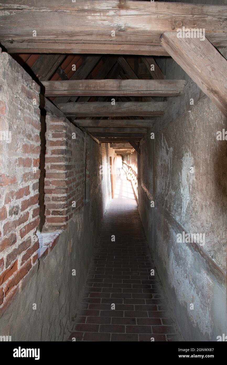 Big medieval city wall around the medieval town Stock Photo - Alamy