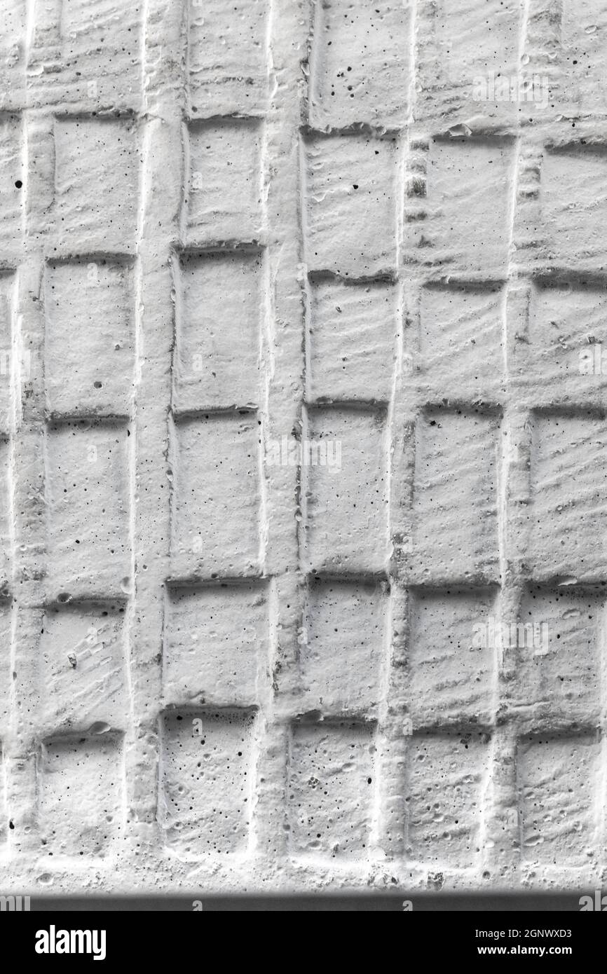 Square structure made of white plaster for background Stock Photo - Alamy