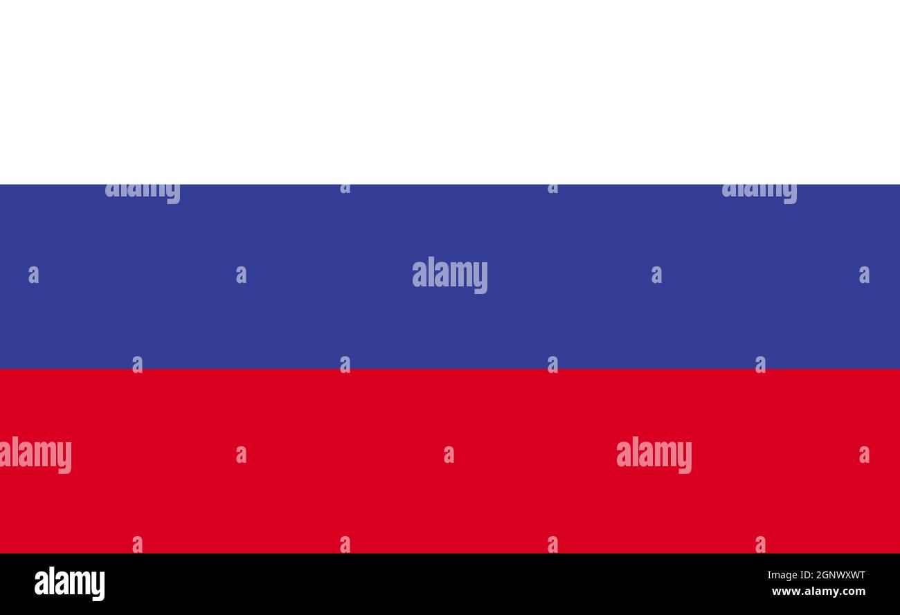 Russia national flag in exact proportions - Vector illustration Stock ...