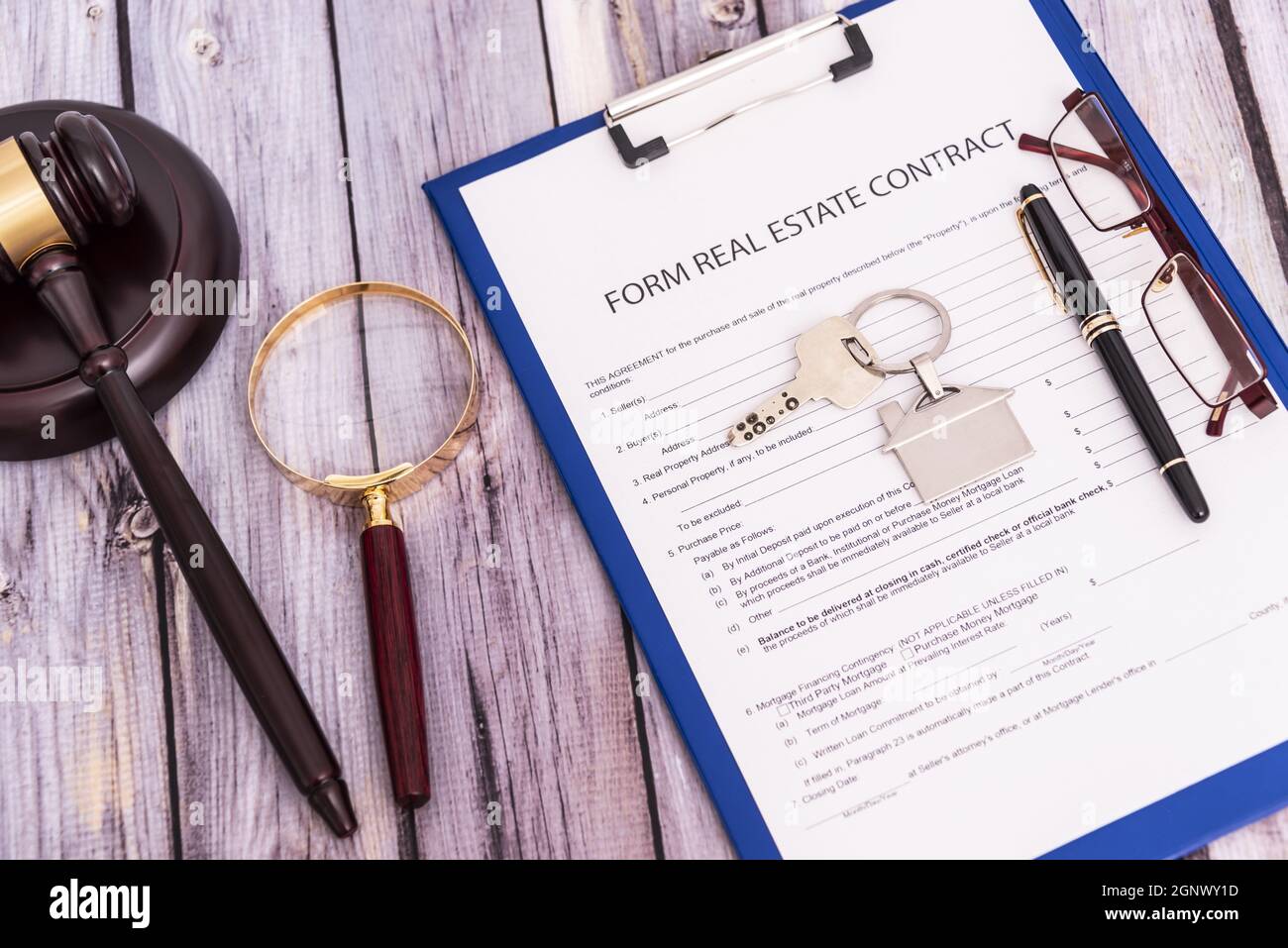 Form for the purchase and sale of real estate. Sample of the signature ...