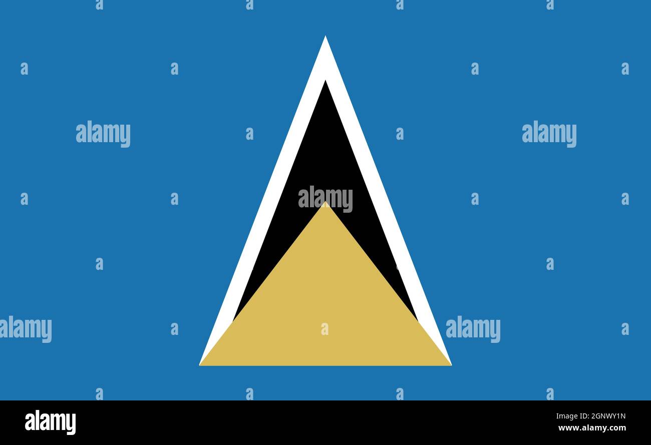 St lucian flag hi-res stock photography and images - Alamy