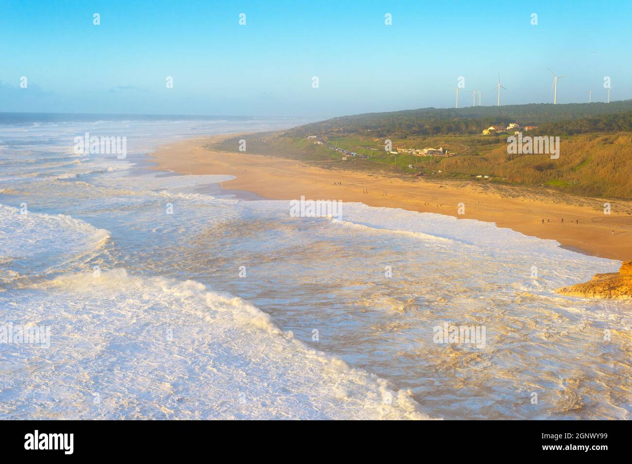 North beach of nazare hi-res stock photography and images - Alamy