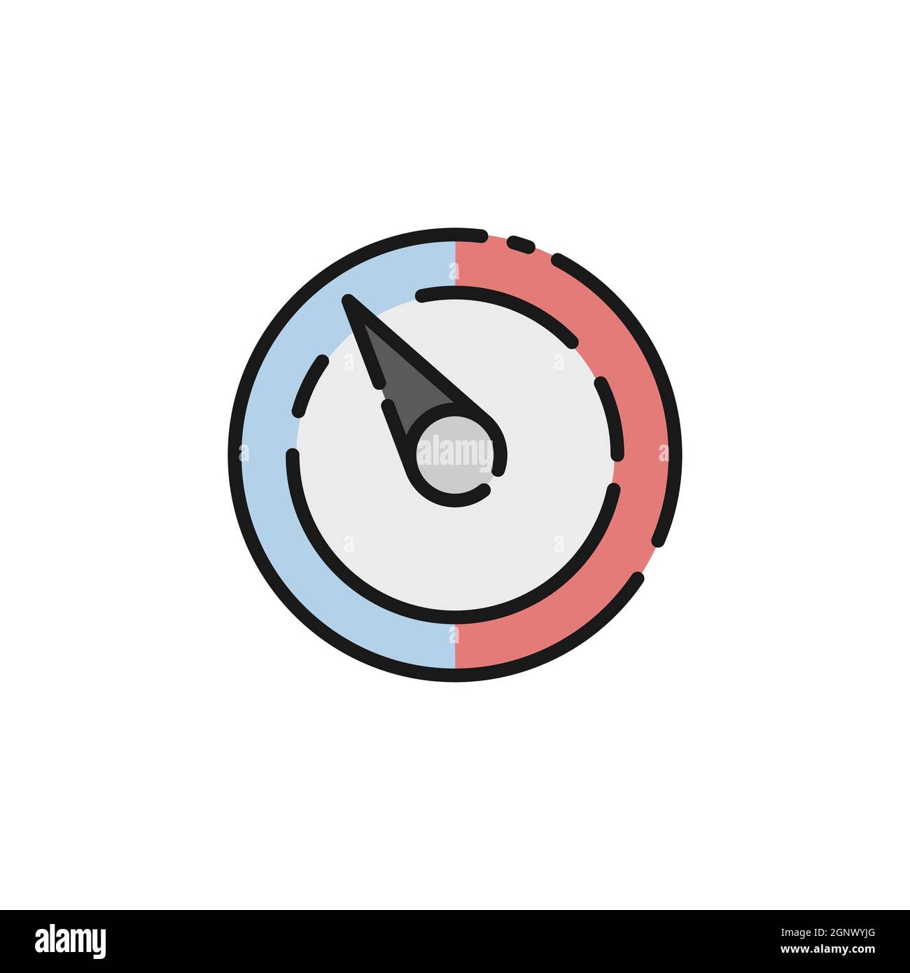 Barometer. Filled color icon. Weather vector illustration Stock Vector ...
