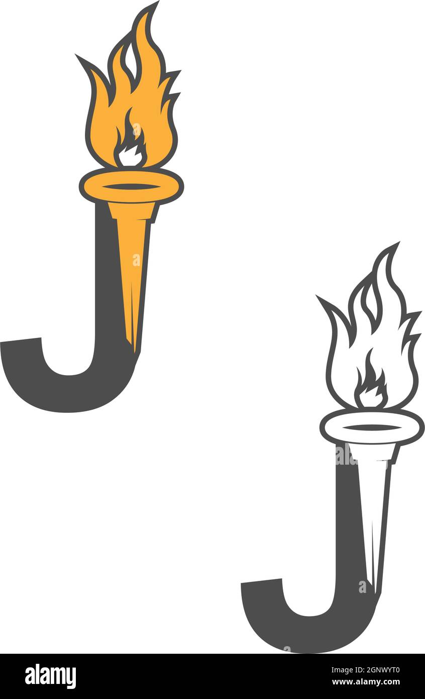 Letter J Fire Design