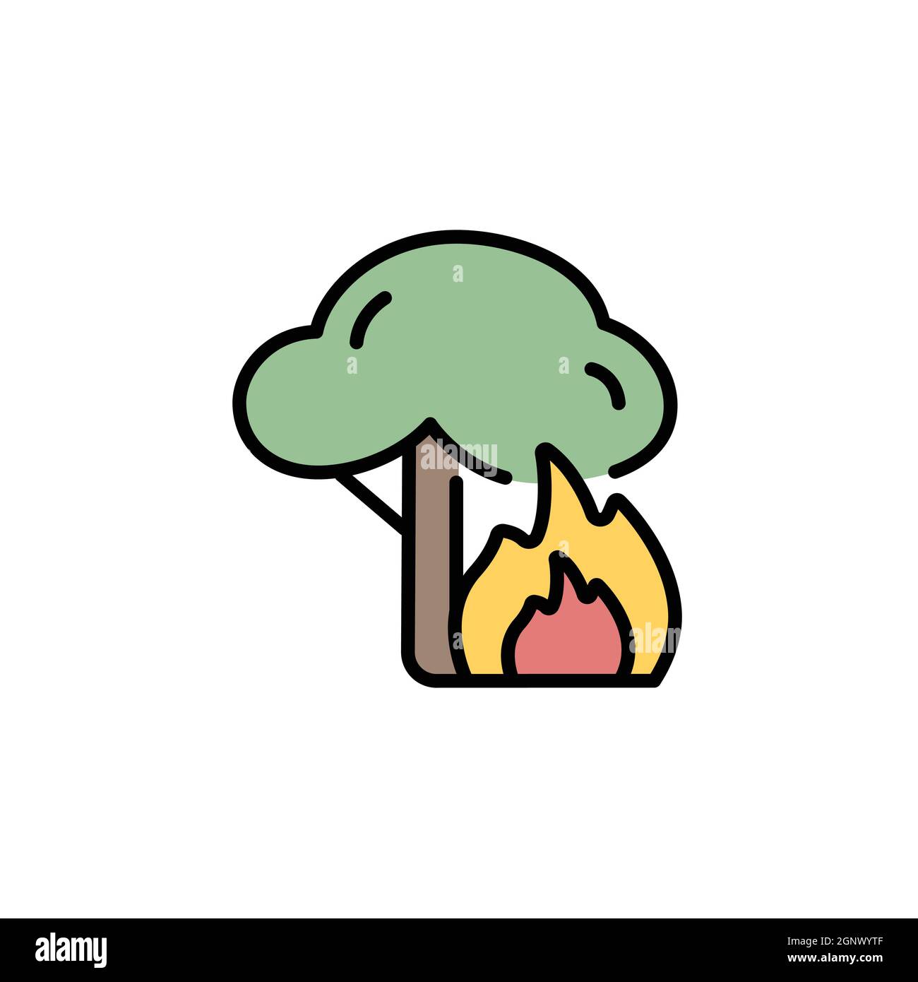 Destruction icon vector filled Cut Out Stock Images & Pictures - Alamy