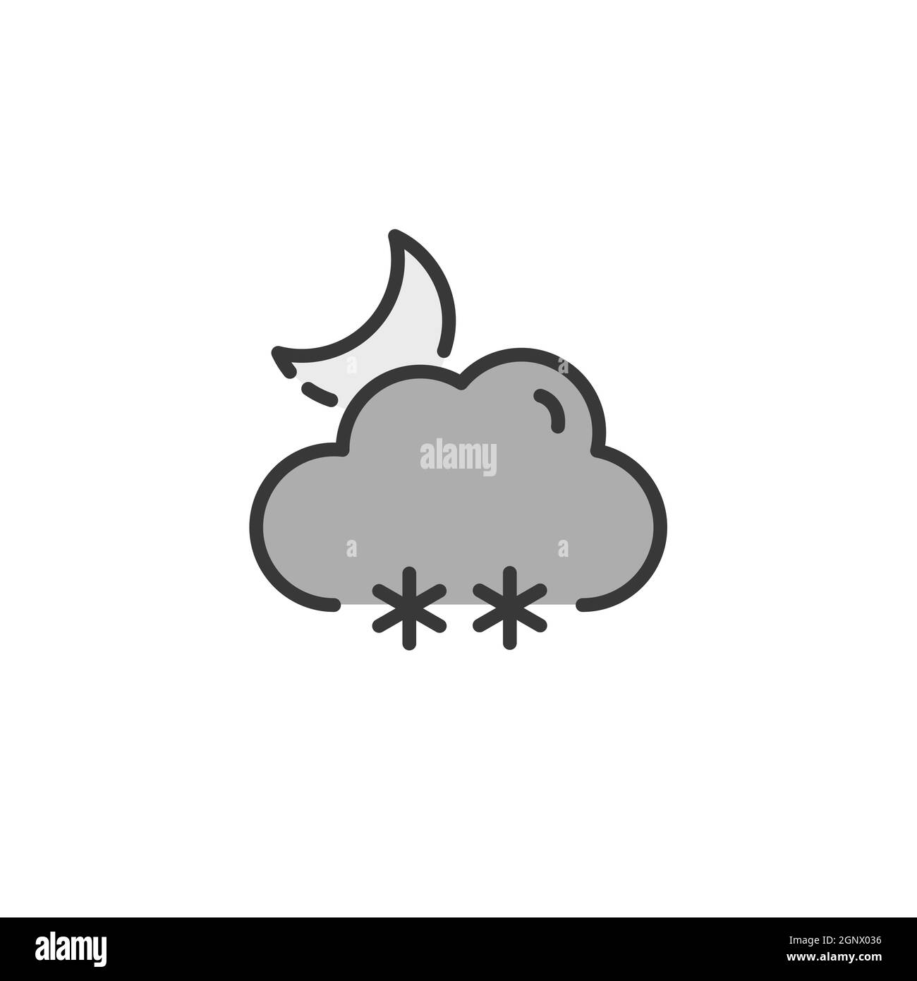 Snow Cloud Icon