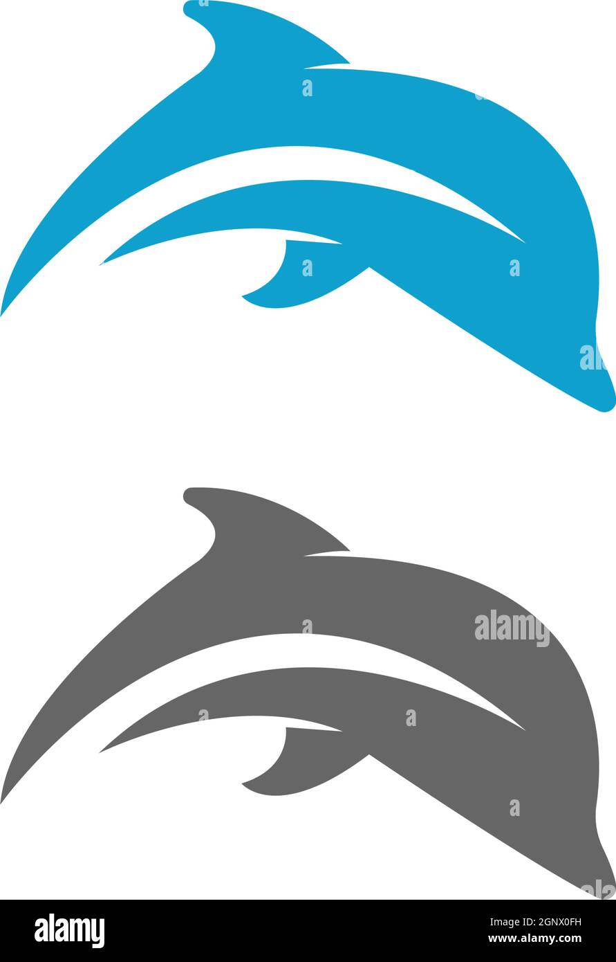 Dolphin logo icon design concept vector template Stock Vector Image ...