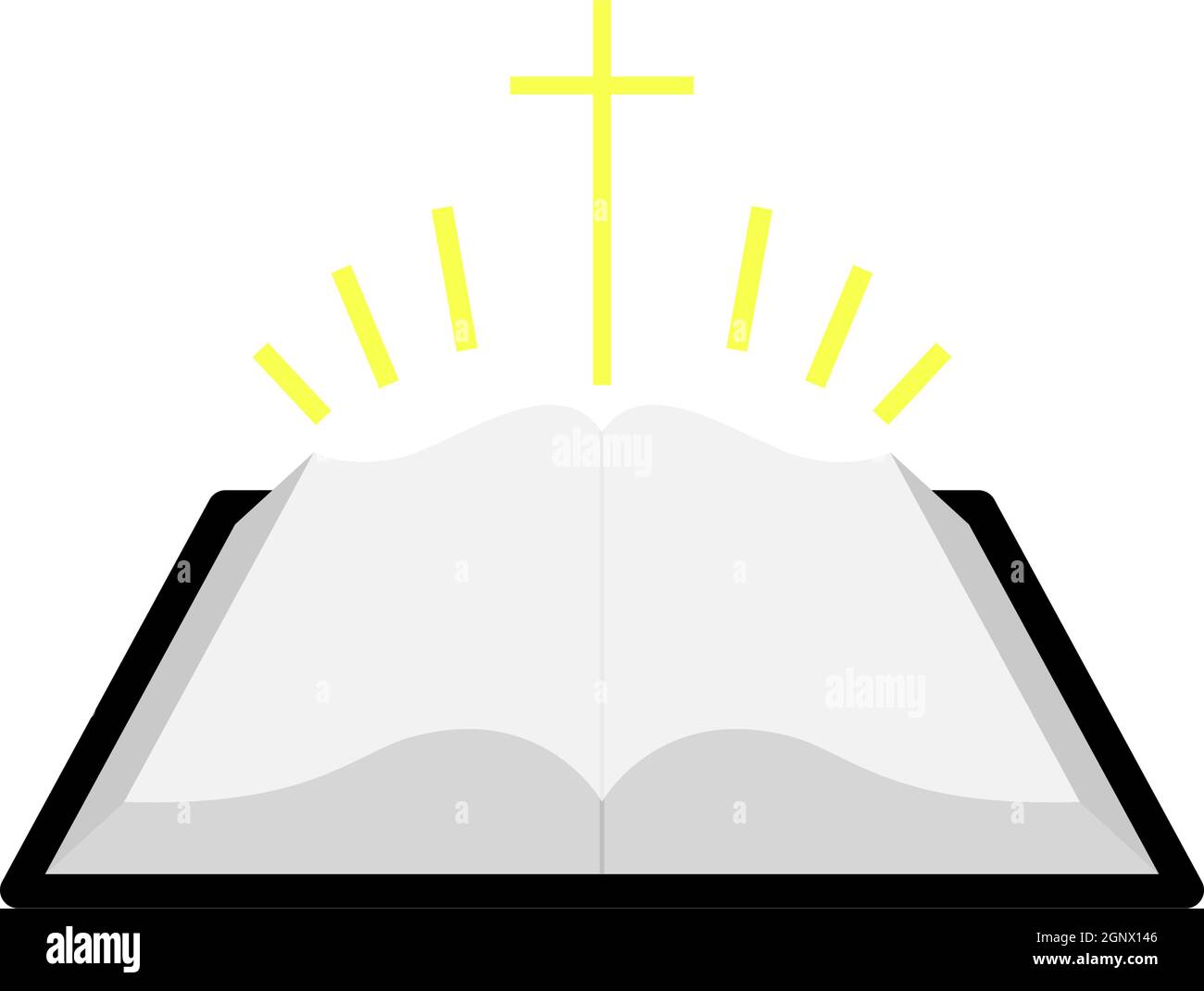 Open holy bible Stock Vector Images - Alamy