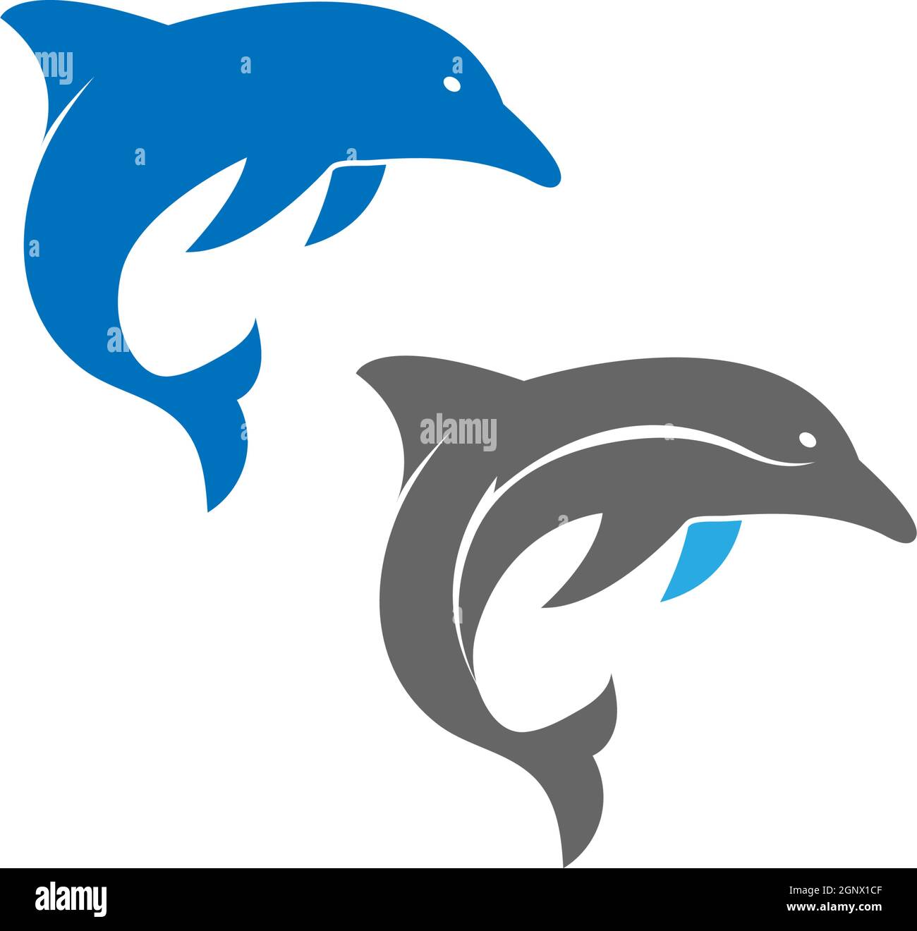 Dolphin logo icon design concept vector template Stock Vector Image ...