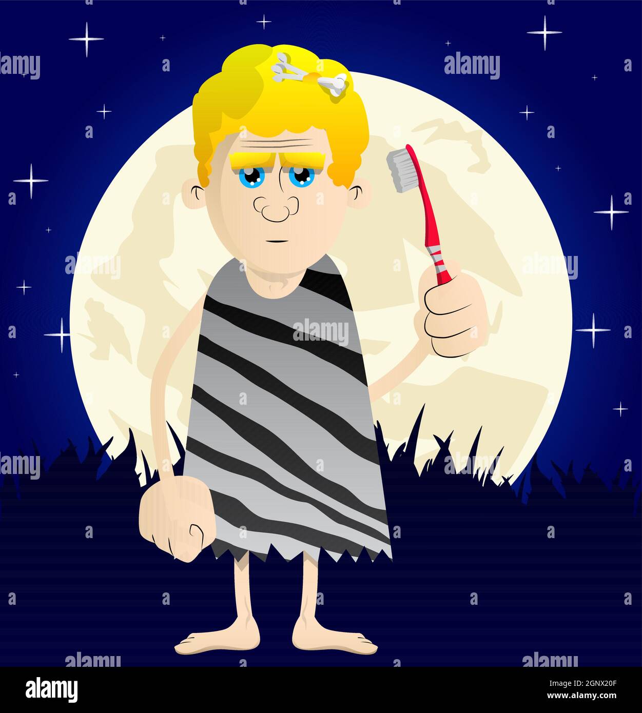 Character toothbrush Stock Vector Images - Alamy