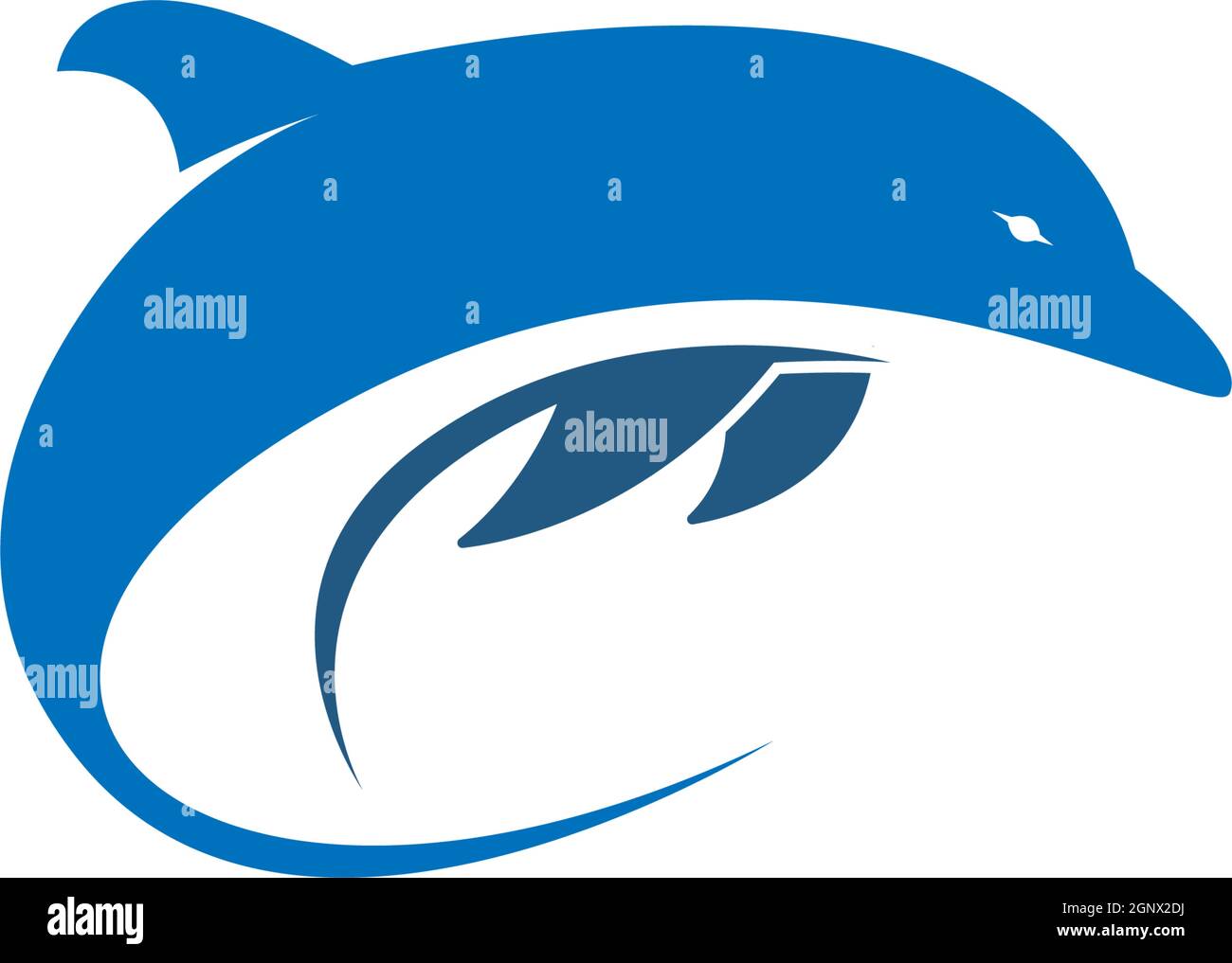 Dolphin logo icon design concept vector template Stock Vector Image ...