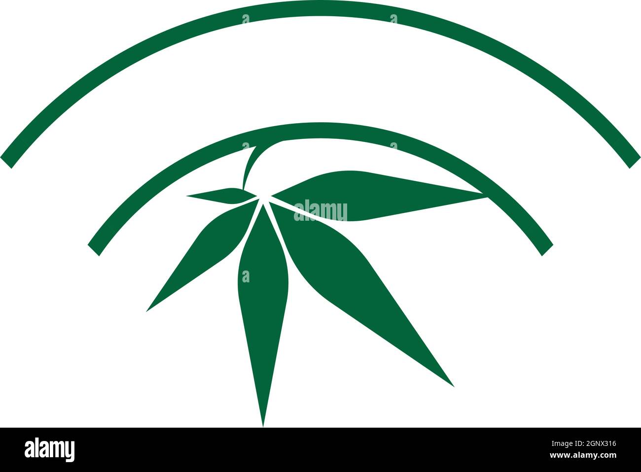Cannabis leaf logo design vector template Stock Vector Image & Art - Alamy