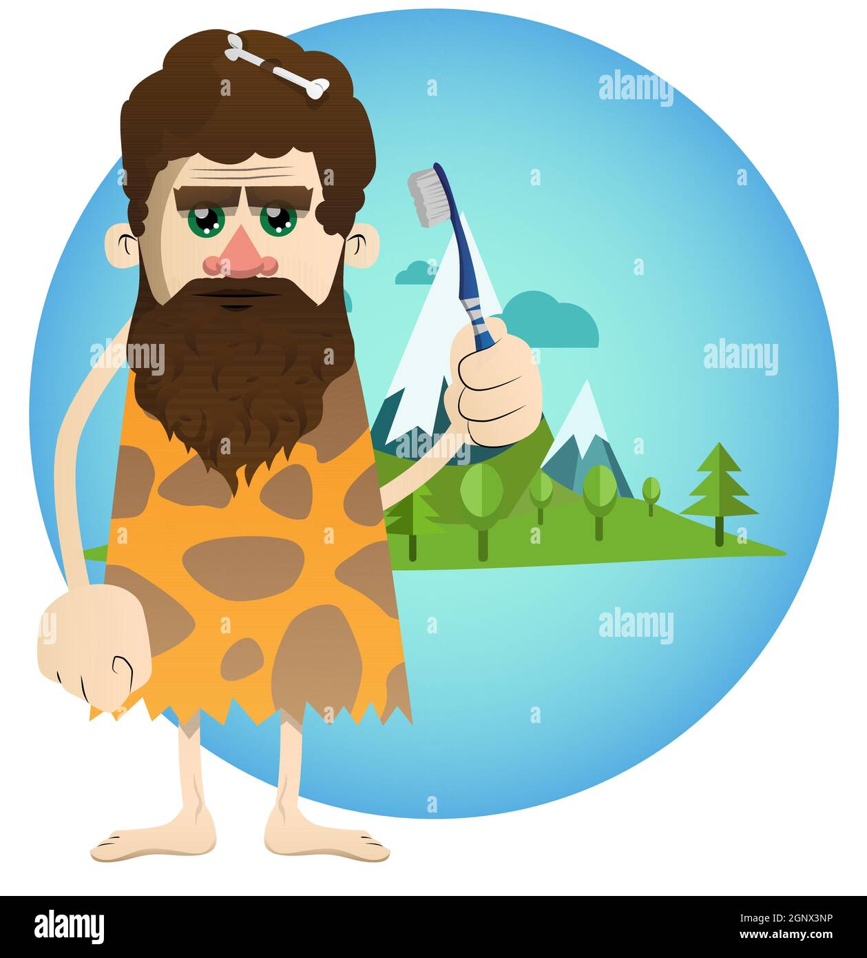 Tooth cartoon holding toothbrush hi-res stock photography and images ...