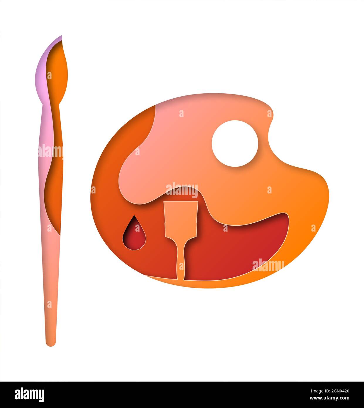 Vector illustration in graphic style Stock Photo - Alamy