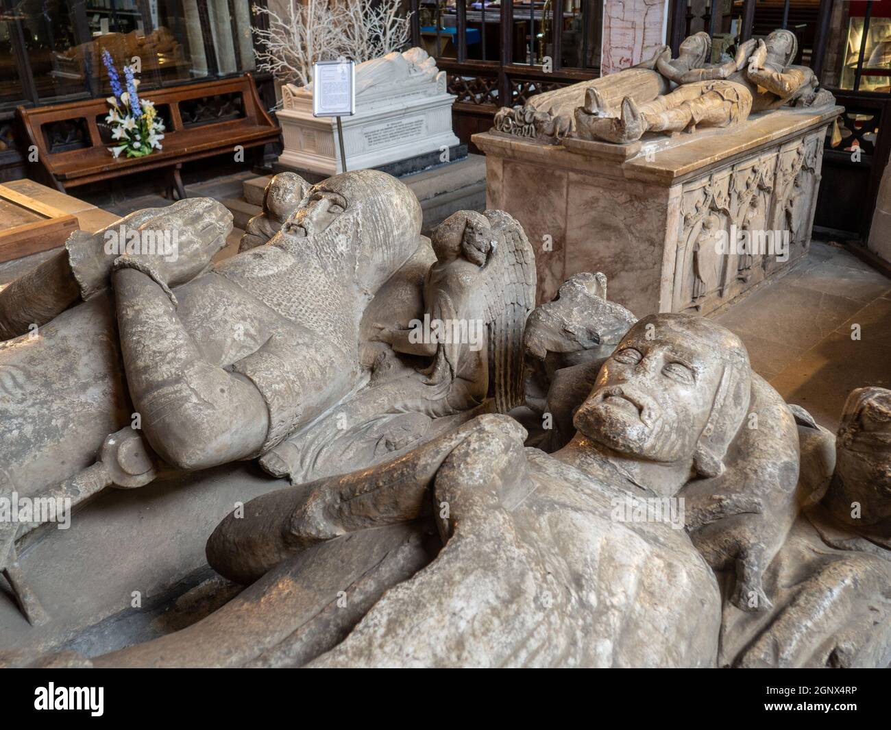 Boothby Chapel, church of St Oswald, Ashbourne, Derbyshire, UK; tomb of ...
