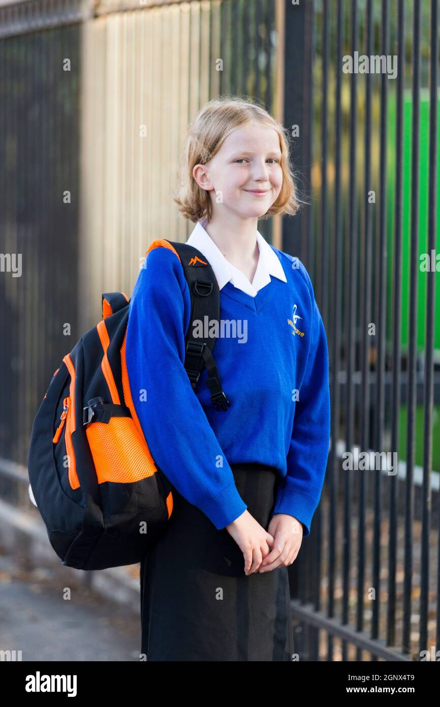 Year 7 in school uniform uk hi-res stock photography and images - Alamy