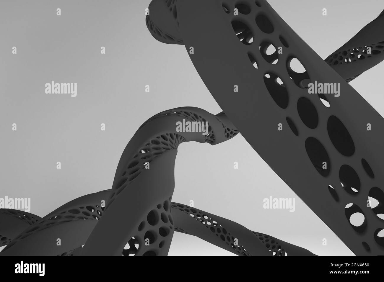 Bioforms Morphic Background wallpaper Black and white Stock Photo - Alamy