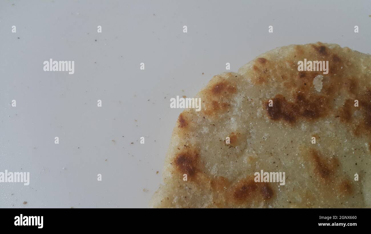 Closeup view of of traditional bread called Jawar roti or bhakri on ...