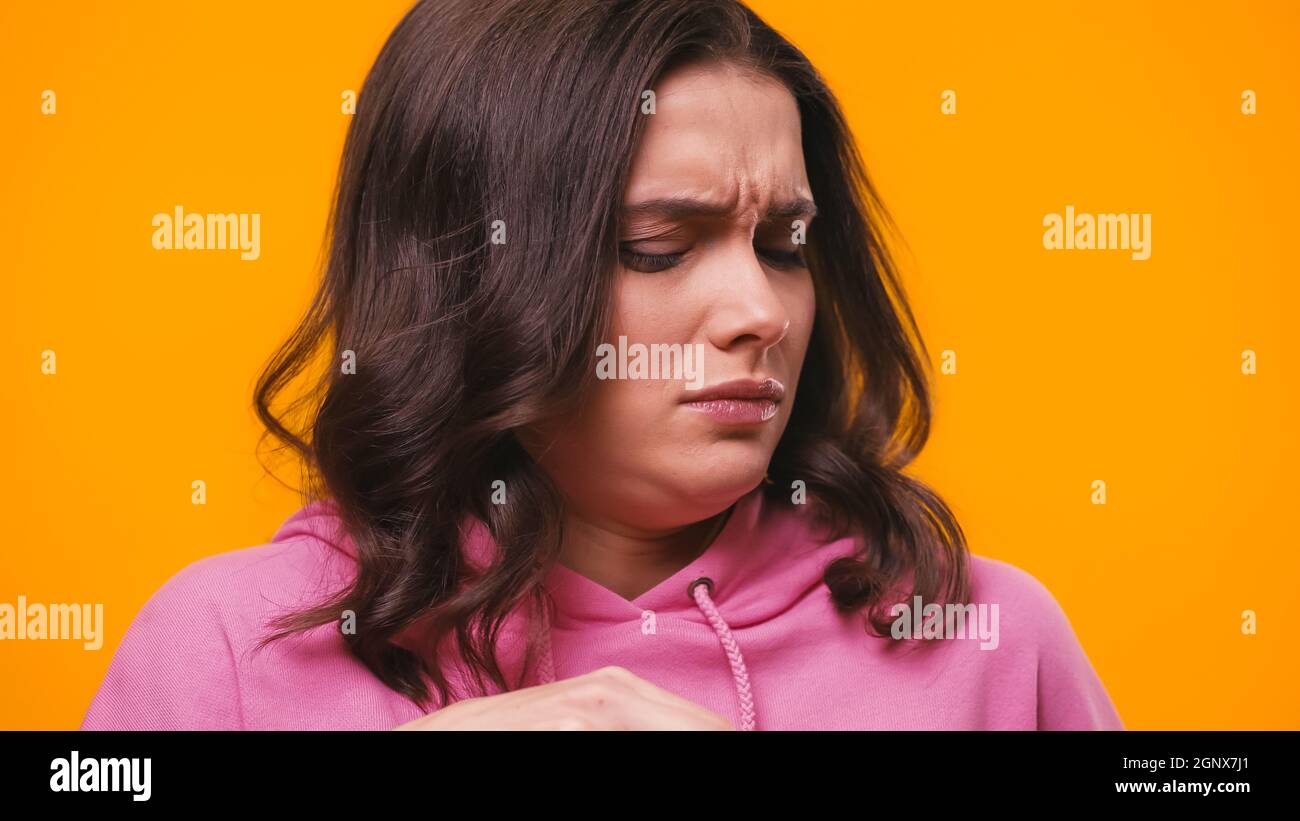 Woman disgusted face hi-res stock photography and images - Alamy