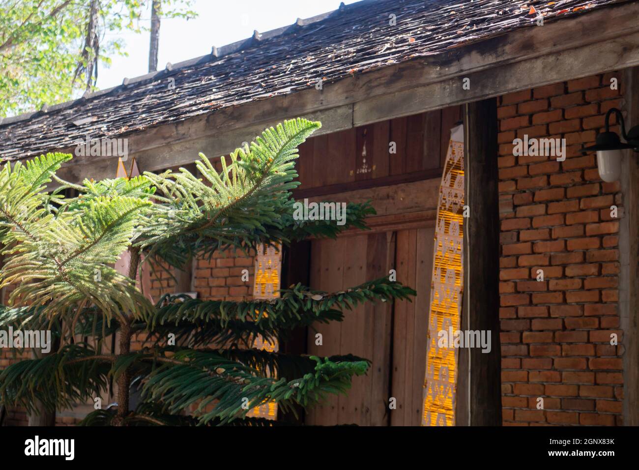 Local Thai old brick house, stock photo Stock Photo - Alamy