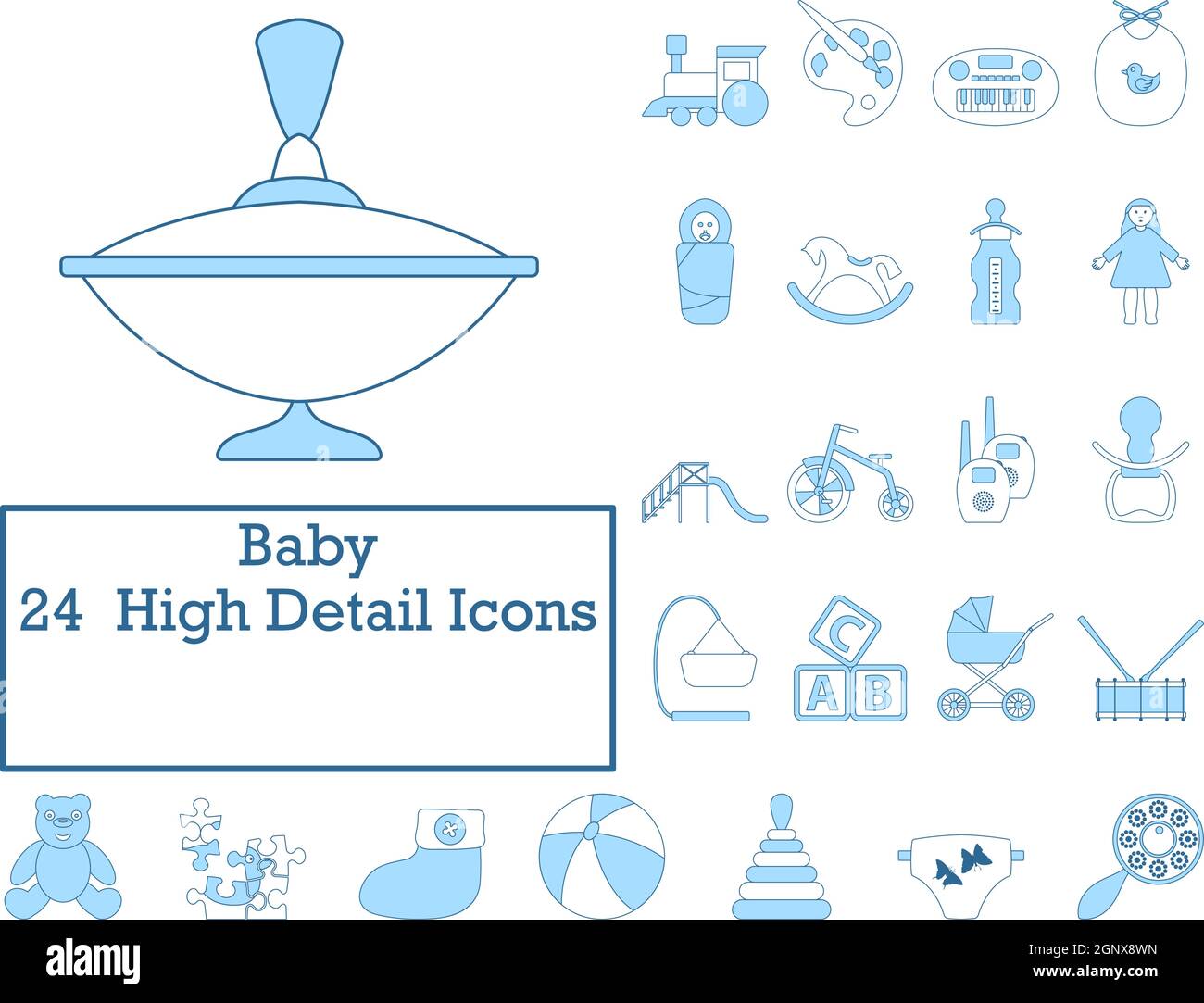 Baby Icon Set Stock Vector Image & Art - Alamy