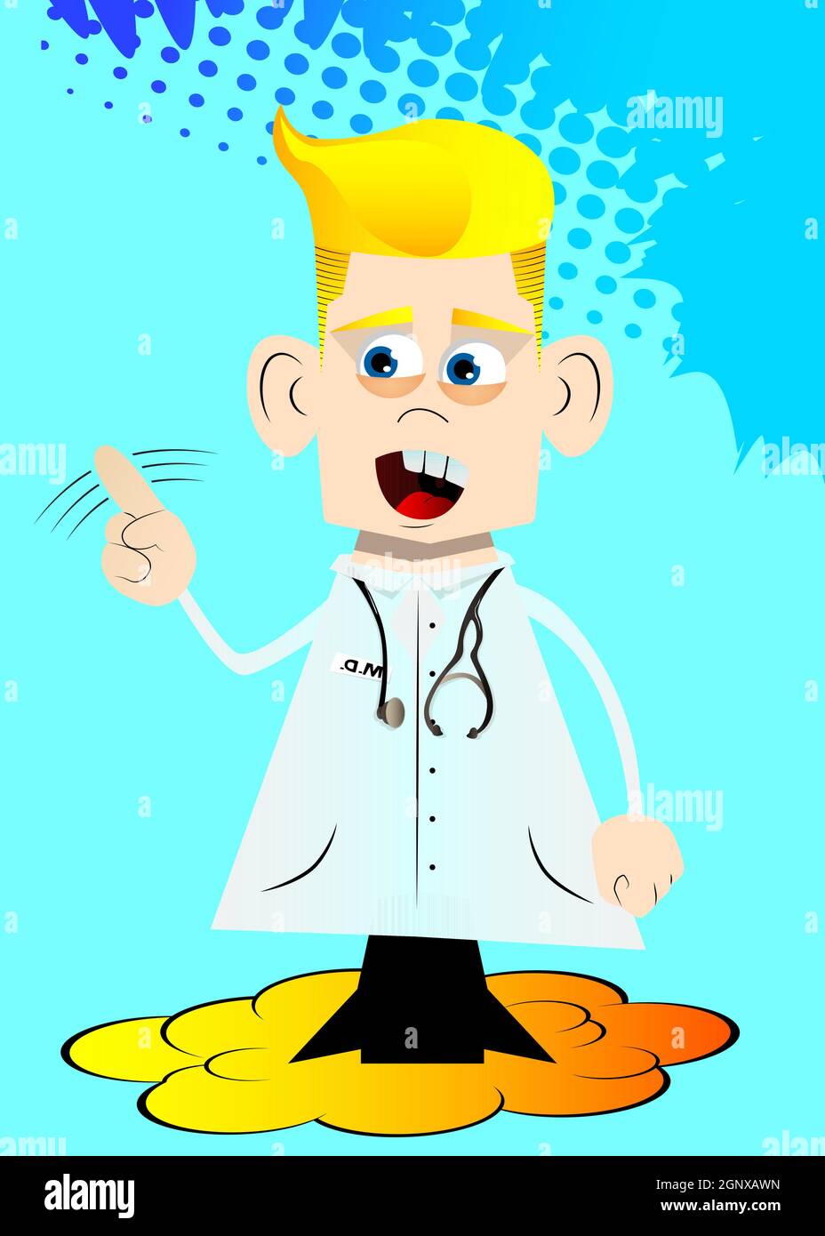 Doctor no face Stock Vector Images - Alamy