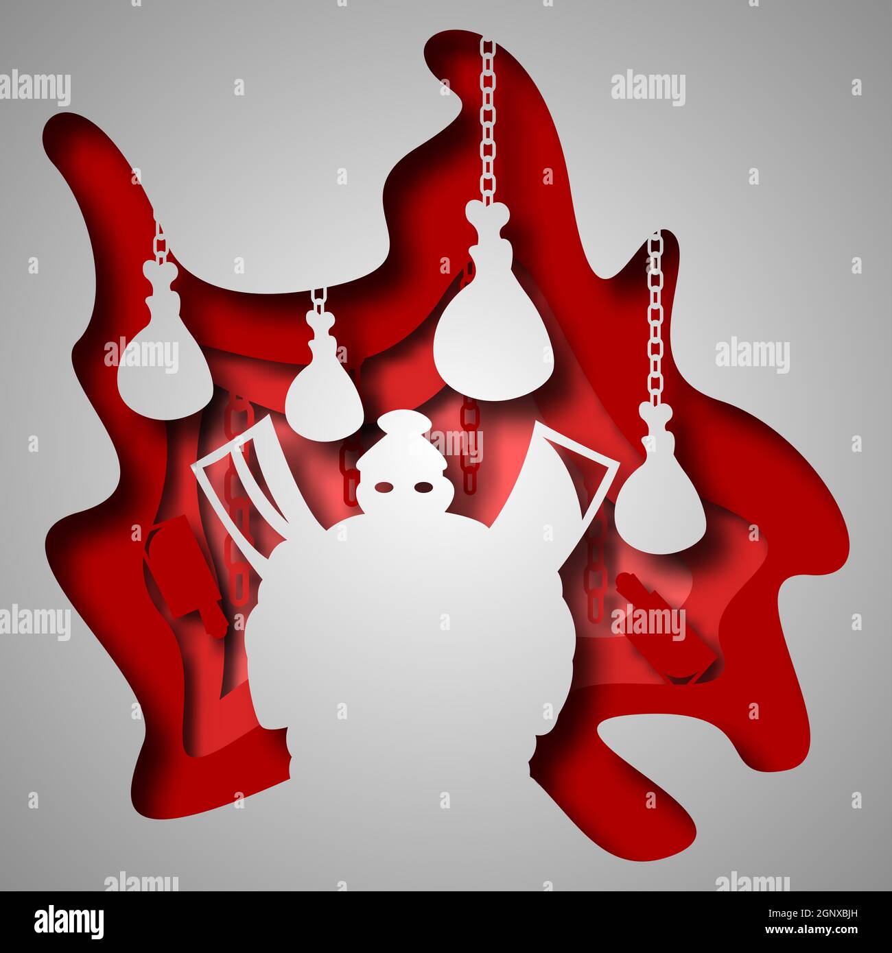 Vector illustration in graphic style Stock Photo - Alamy