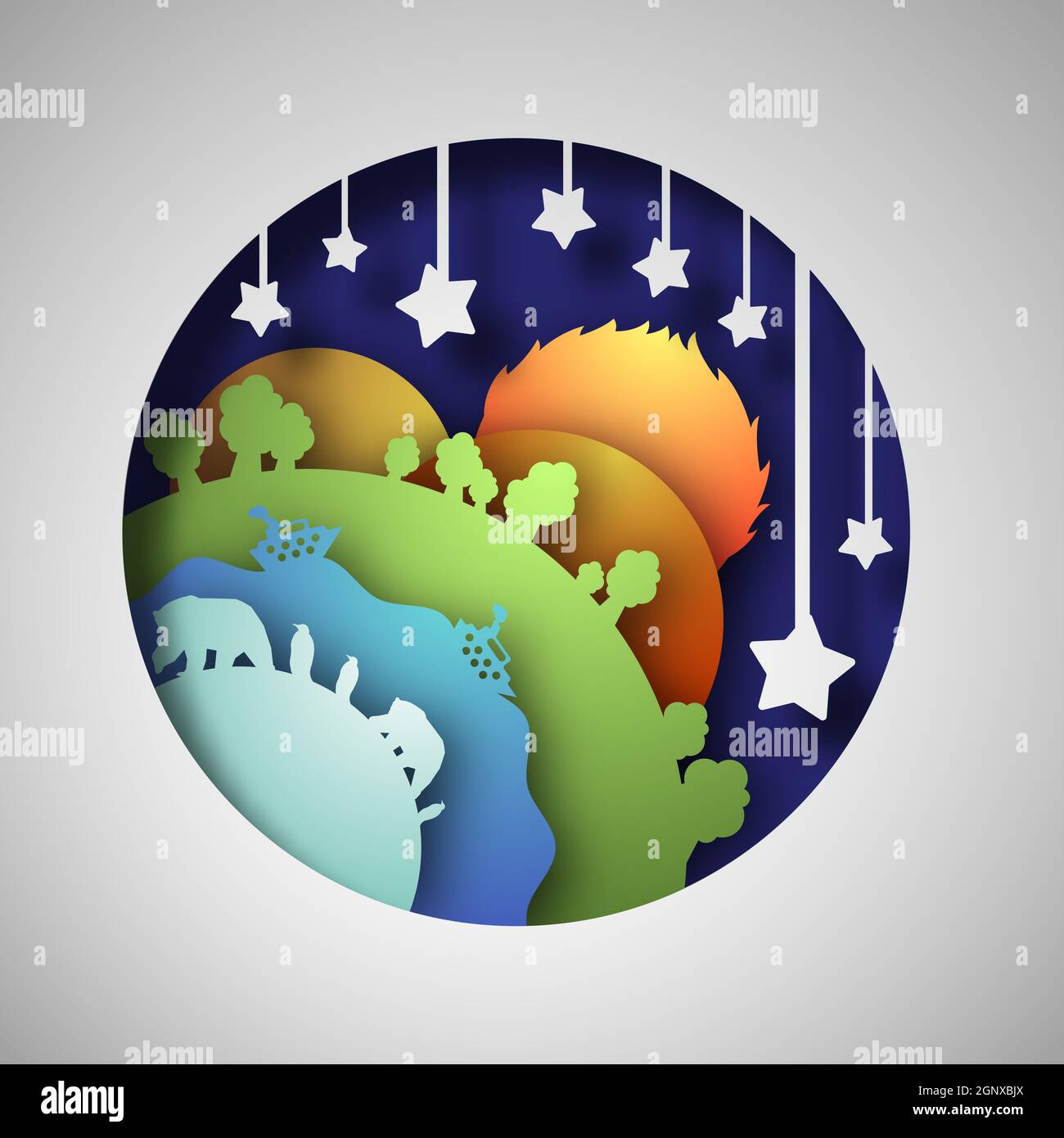 Vector illustration in graphic style Stock Photo - Alamy