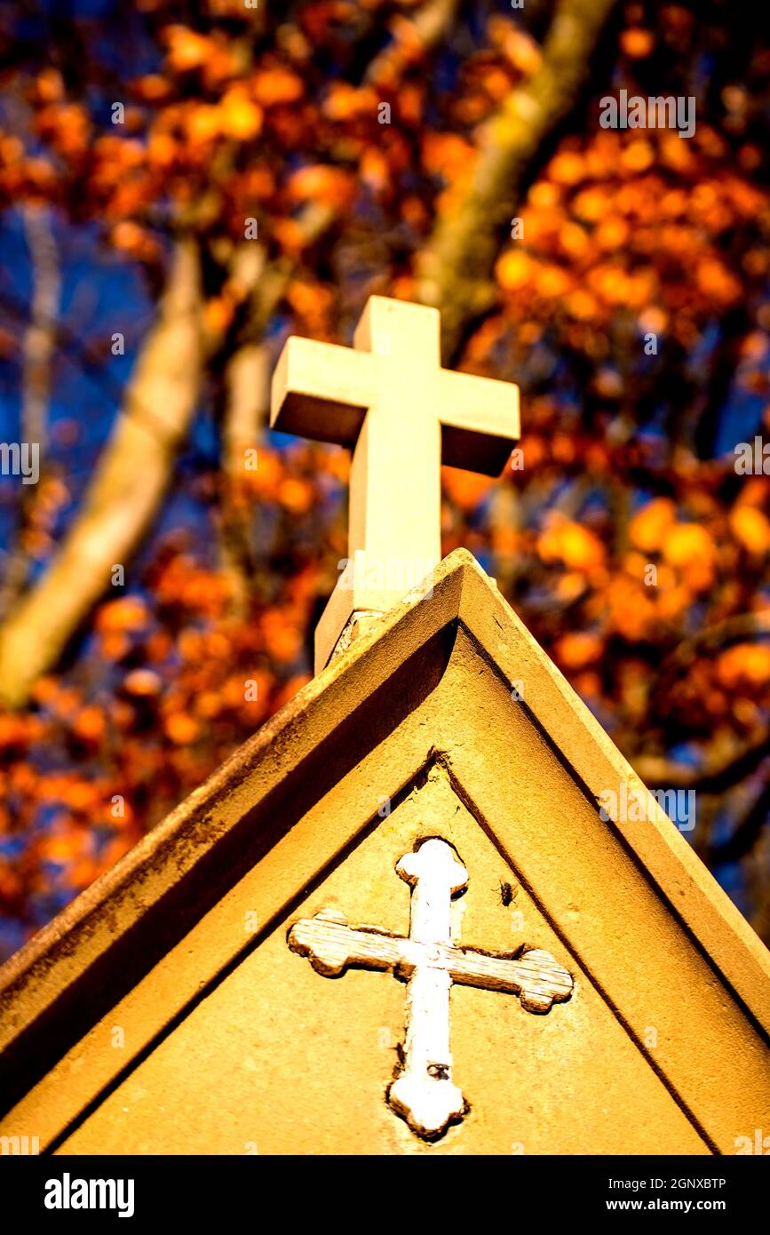 calvary with station of the cross Stock Photo - Alamy