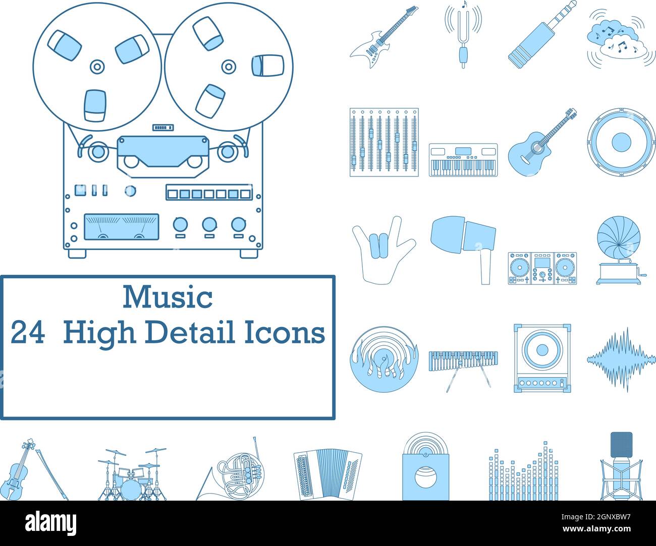 Music instruments drum icon Cut Out Stock Images & Pictures - Alamy