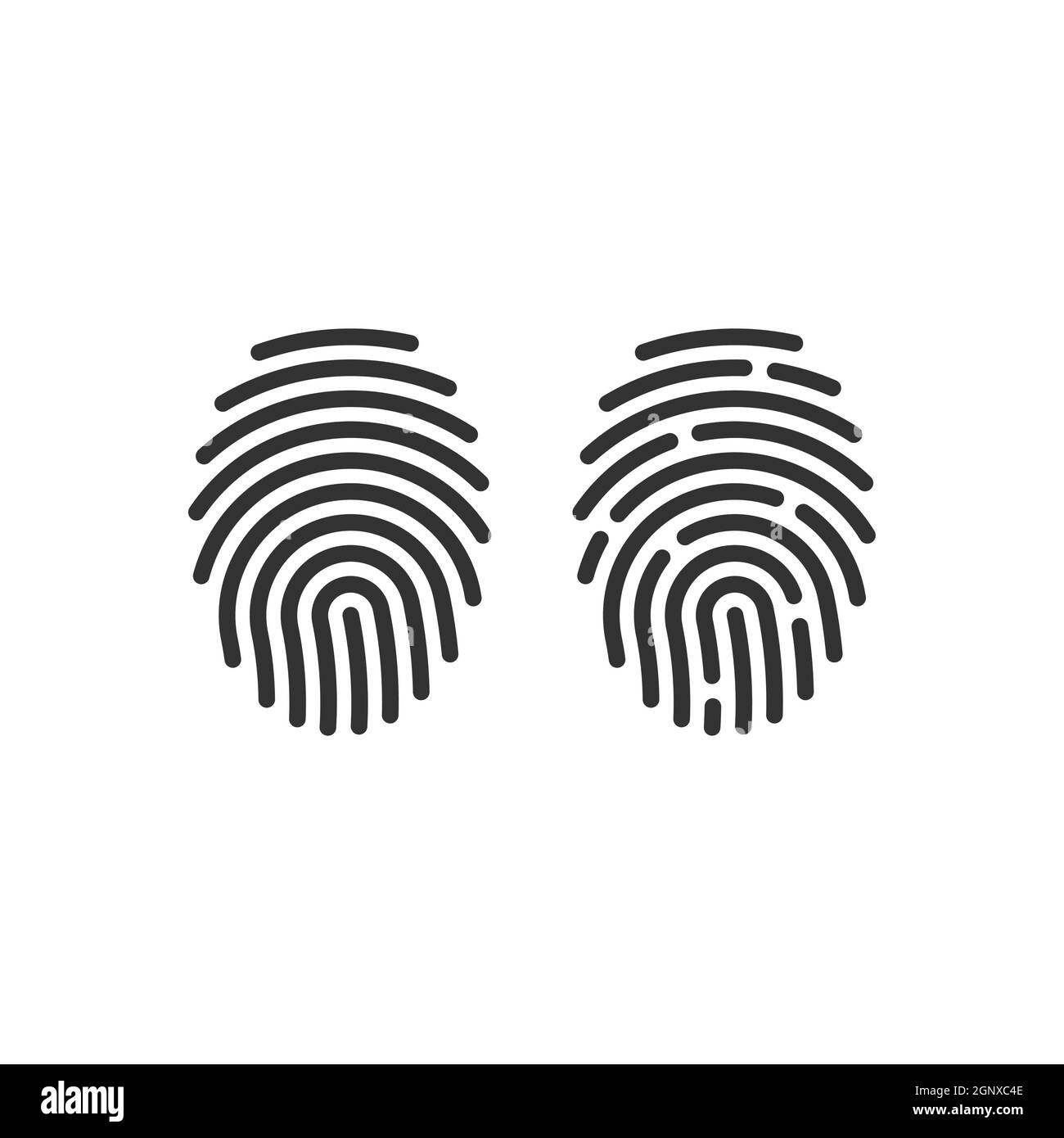 Human fingerprint black vector icon Stock Vector Image & Art - Alamy
