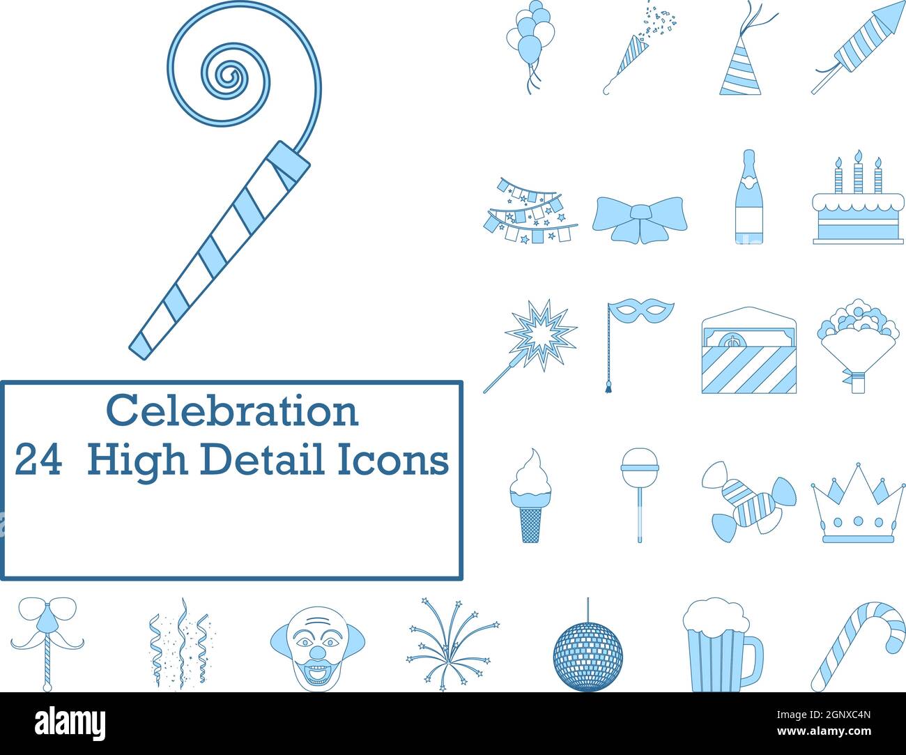 Celebration Icon Set Stock Vector Image & Art - Alamy