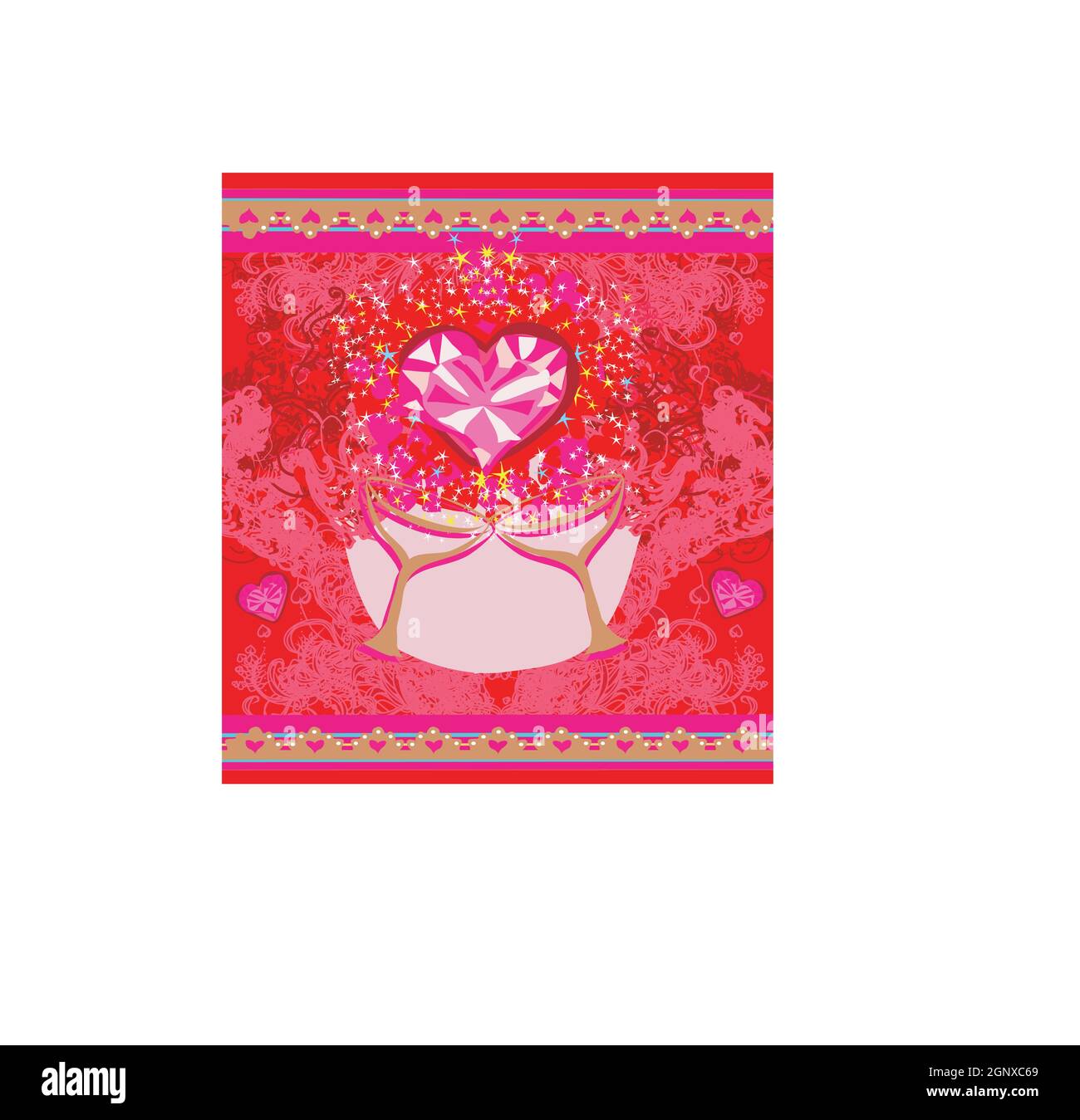 Valentines day silhouette Stock Vector Images - Alamy