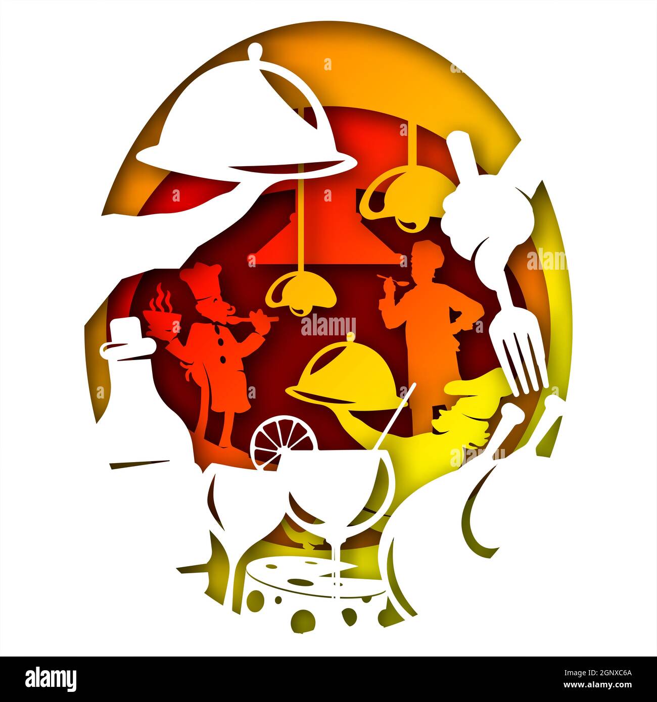 Vector illustration in graphic style Stock Photo - Alamy