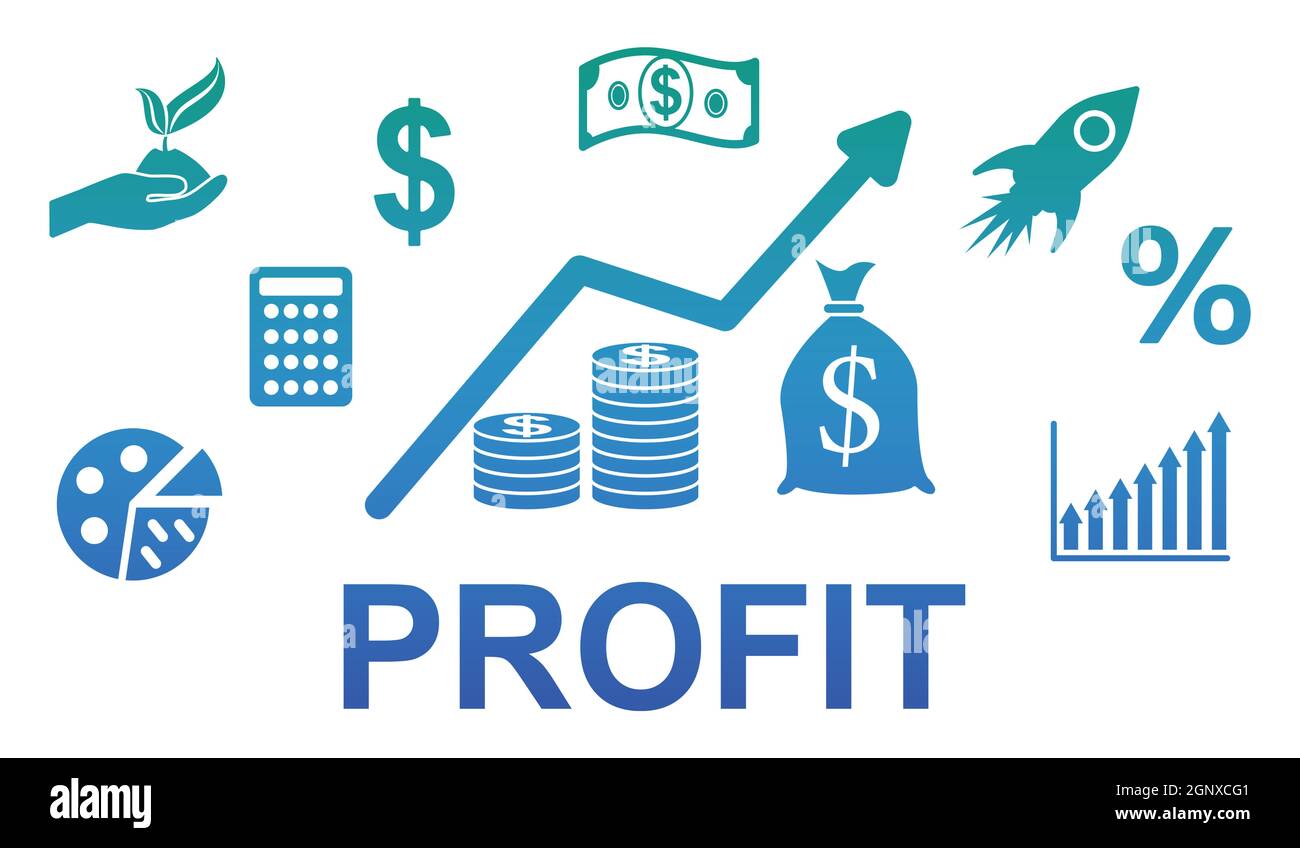 Illustration of a profit concept Stock Photo - Alamy