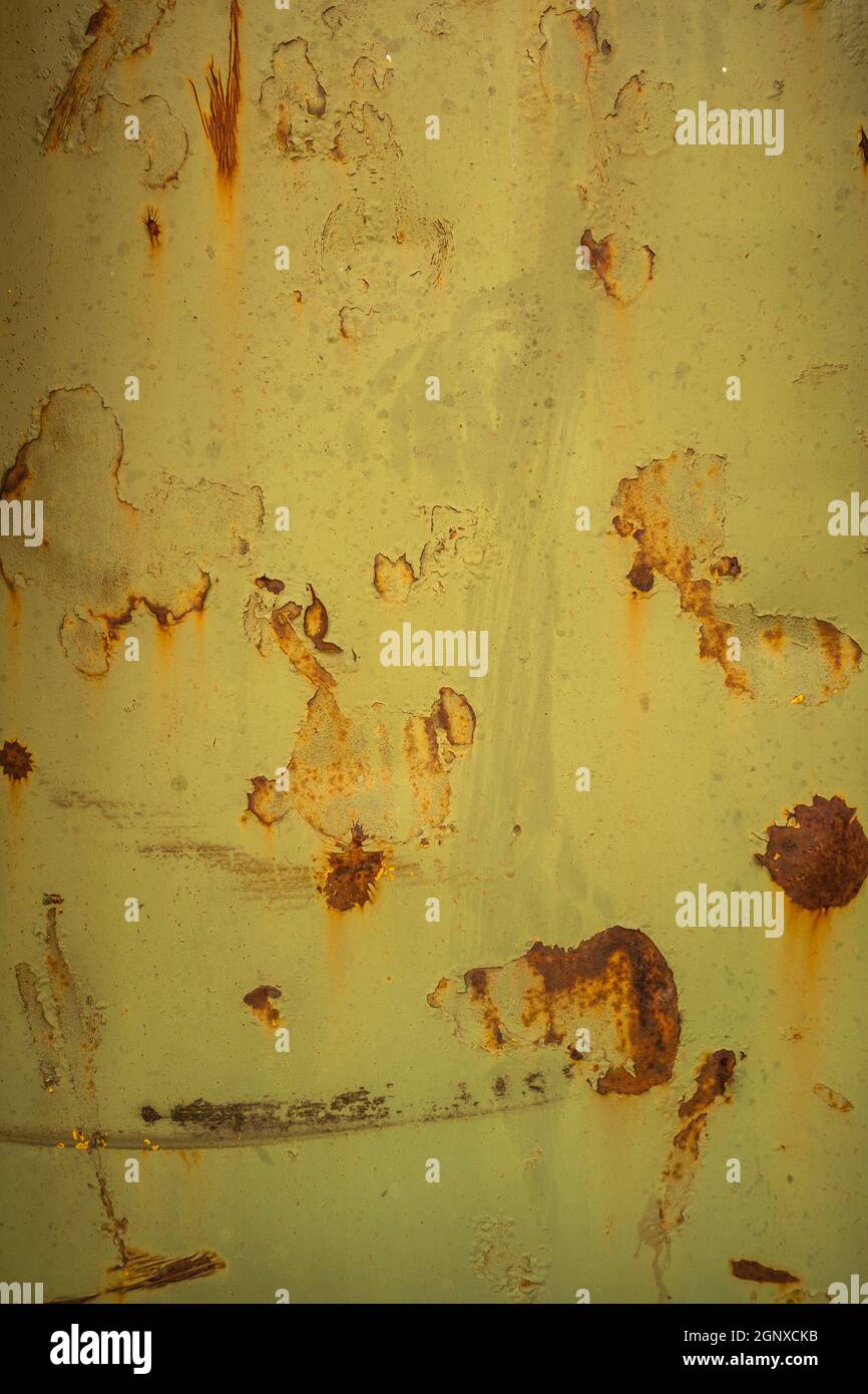 old rusty painted metal wall. wallpaper background Stock Photo - Alamy