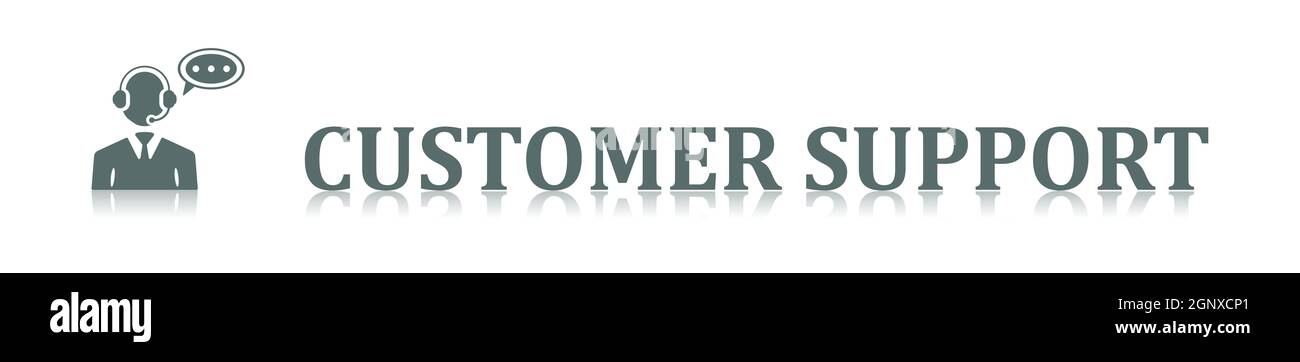 Illustration of a customer support concept Stock Photo - Alamy