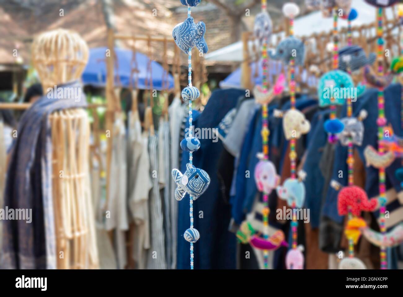 Street market items for sale, stock photo Stock Photo - Alamy