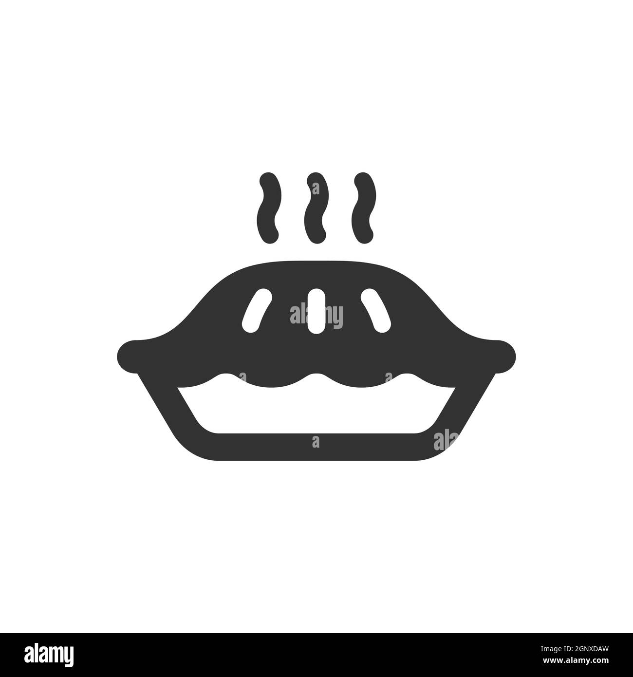 Pie simple black icon Stock Vector Image & Art - Alamy