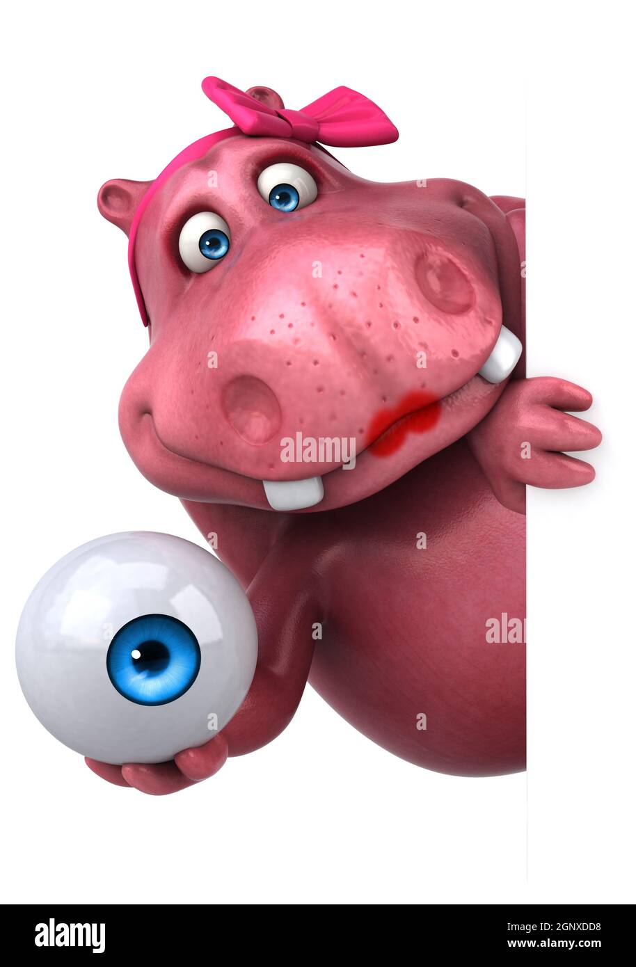 Fat Cartoon Hippo Drawing