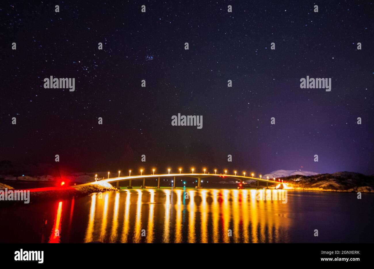 The fishing village of Sommaroy covers the island of Store Sommaroya as ...