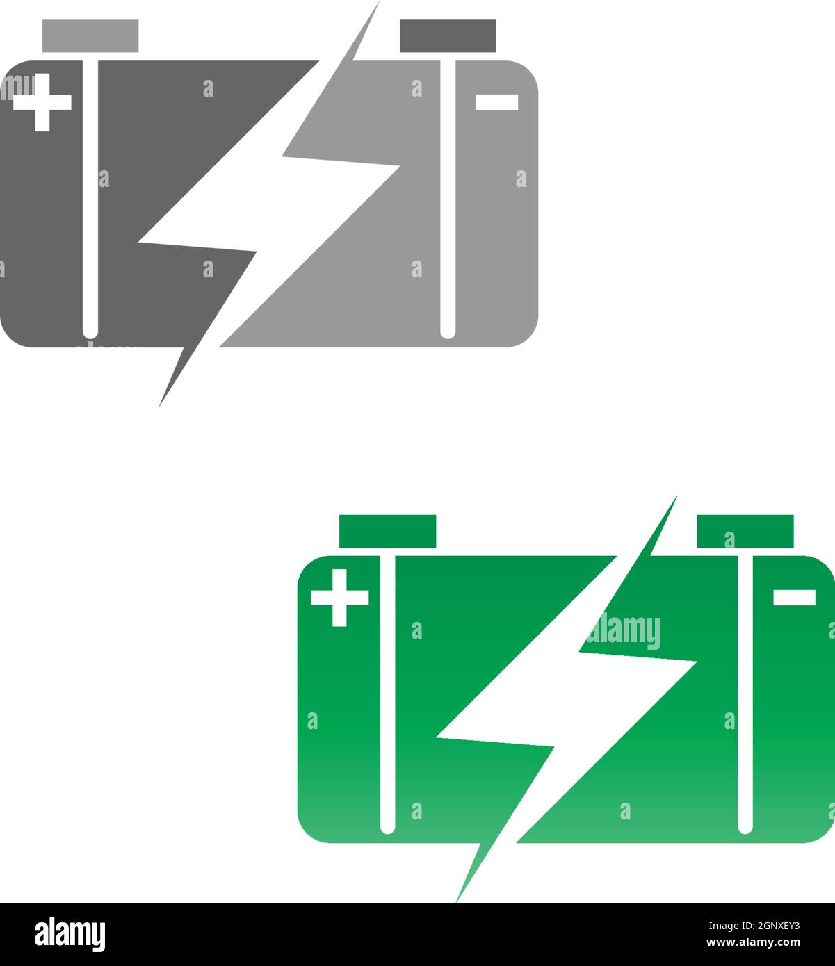 Battery logo icon design template vector Stock Vector Image & Art - Alamy