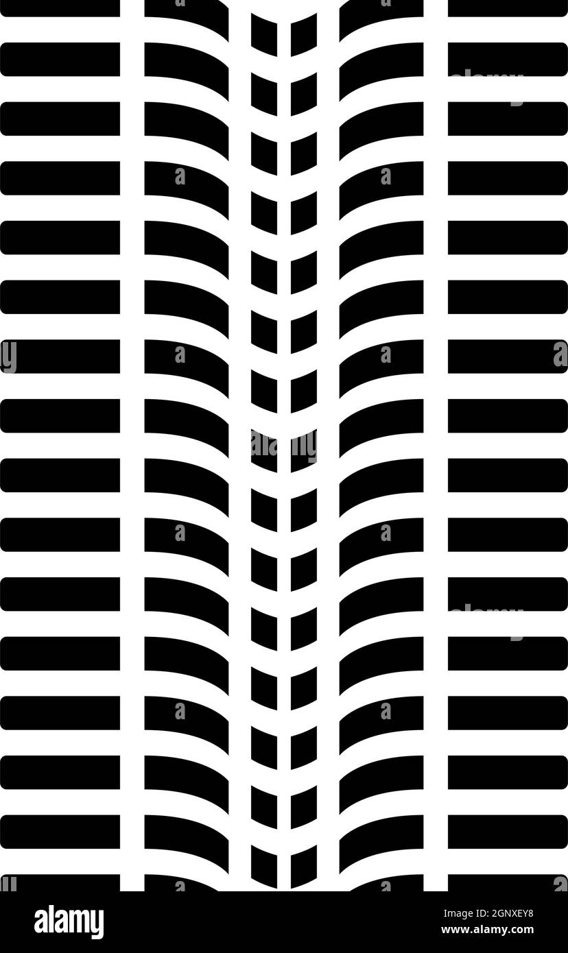 Bike Tyre Print Icon Stock Vector Image & Art - Alamy