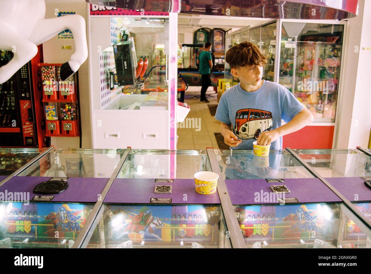Arcades at Goodrington Sands, Paignton, Devon UK Stock Photo - Alamy